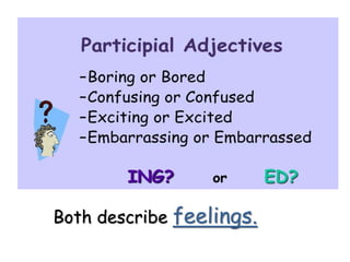 Participal Adjectives | PPTX