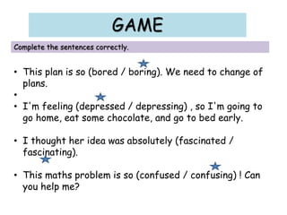 Participal Adjectives | PPTX