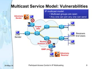 Participant Access Control in IP Multicasting | PDF