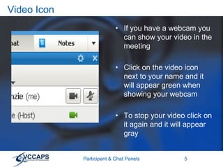 Participant & chat panels | PPTX