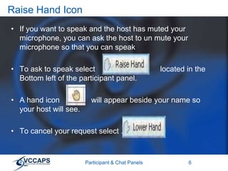 Participant & chat panels | PPTX