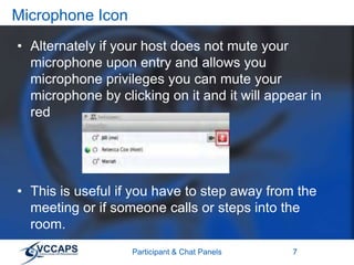 Participant & chat panels | PPTX