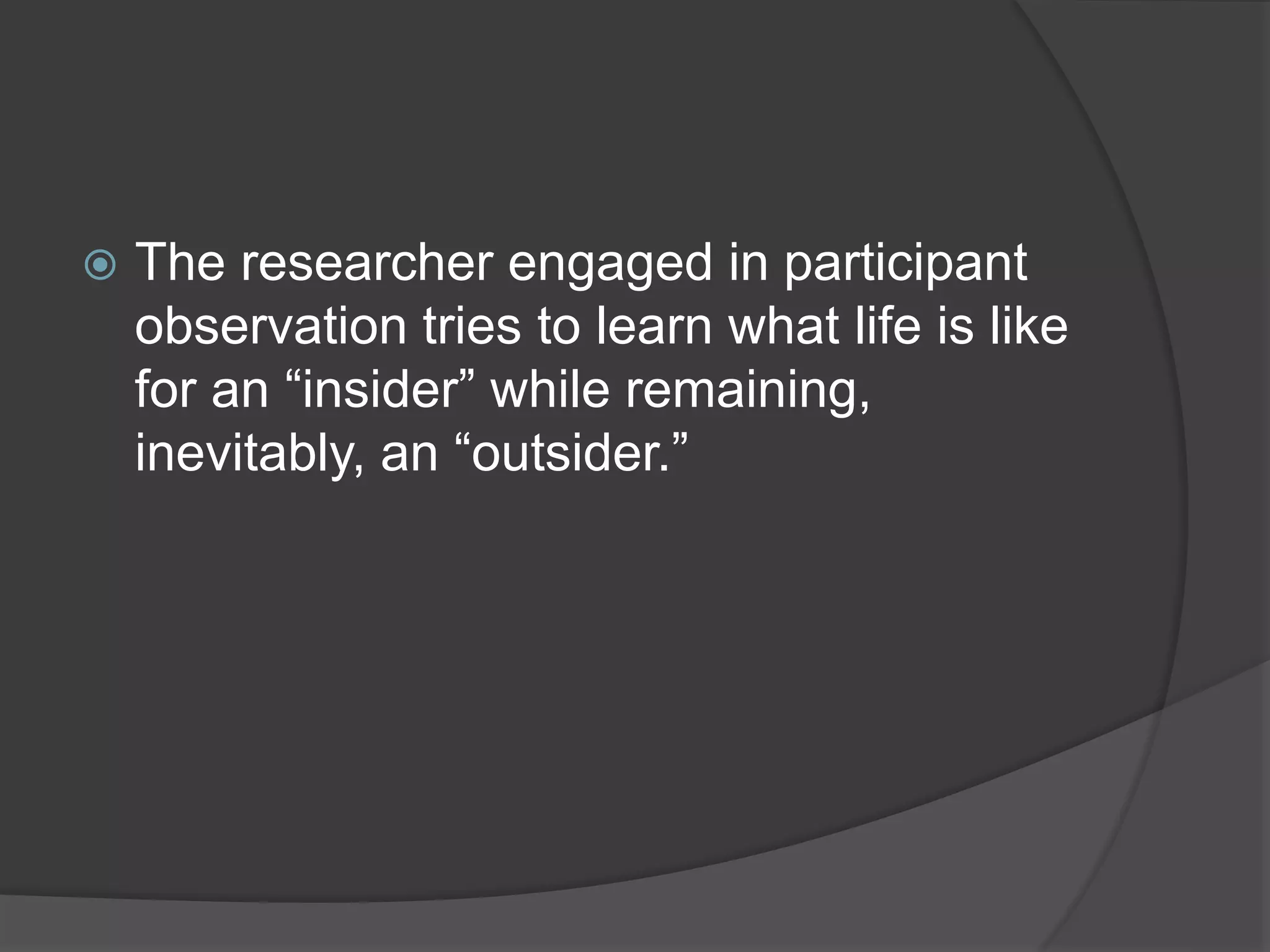Participant observation | PPTX