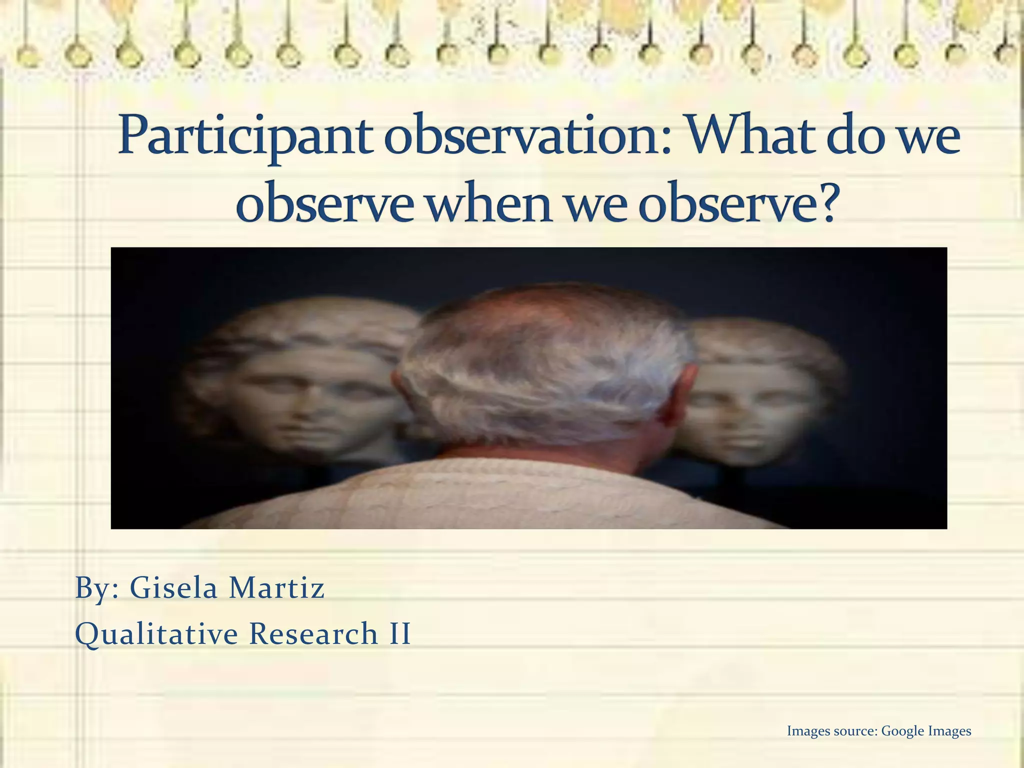 Participant observation | PPTX