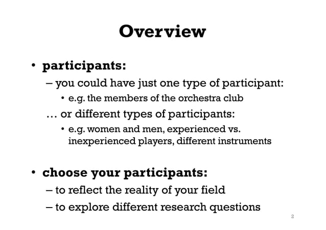 Participants | PPT