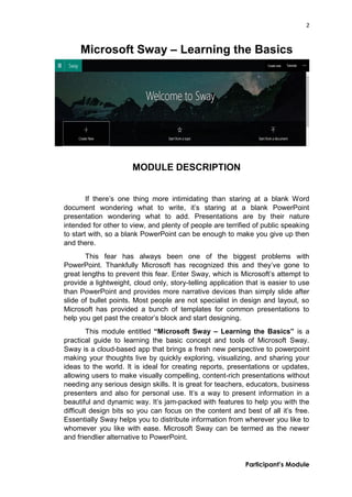 Participants module.sway