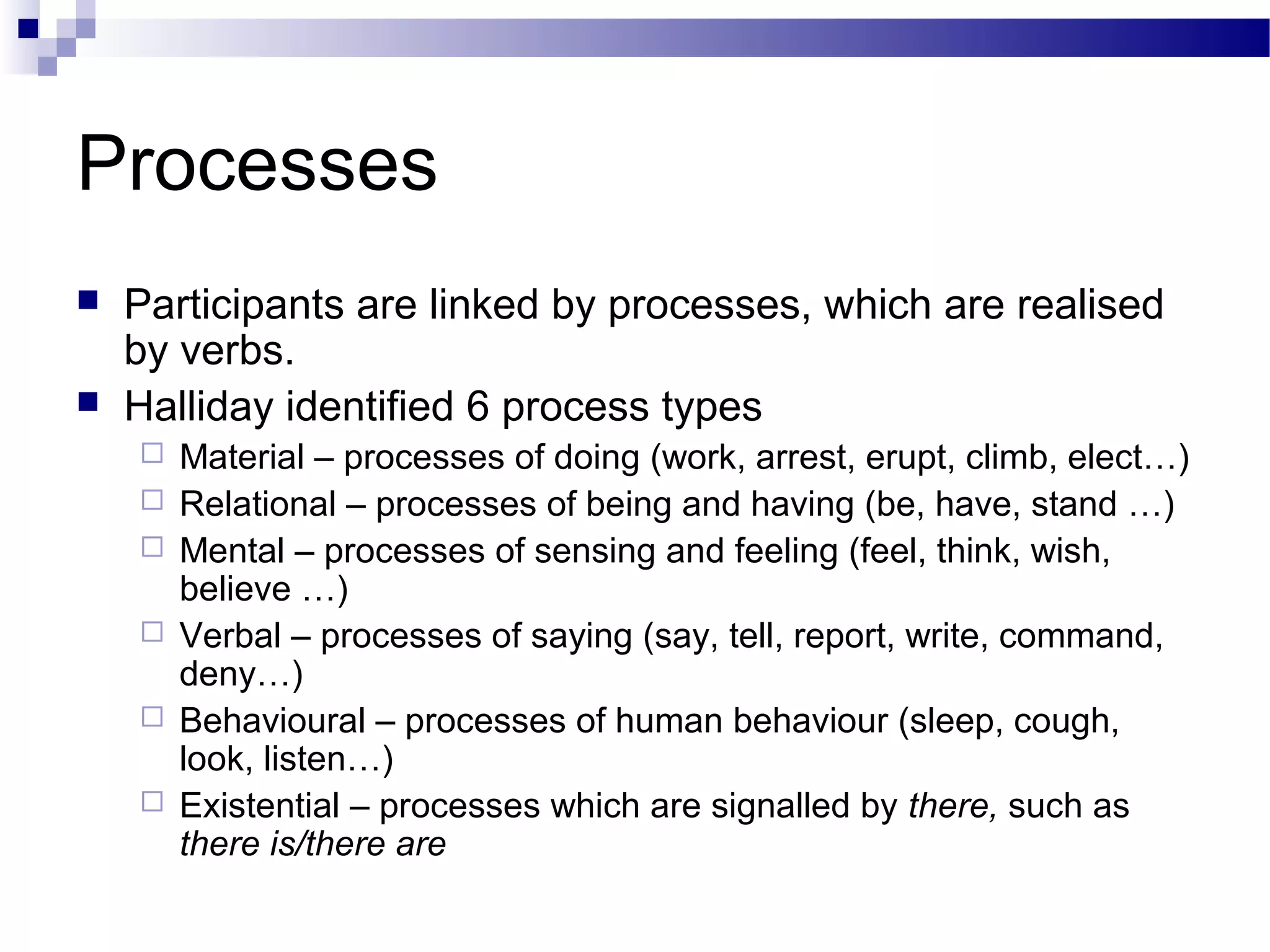 Participants and processes | PPT
