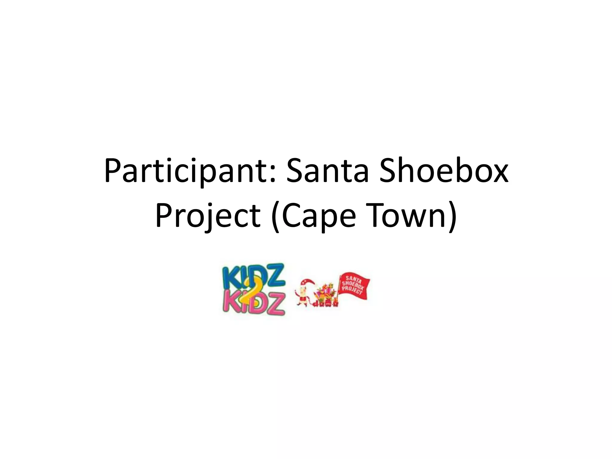 Participant santa shoebox 2011 | PDF