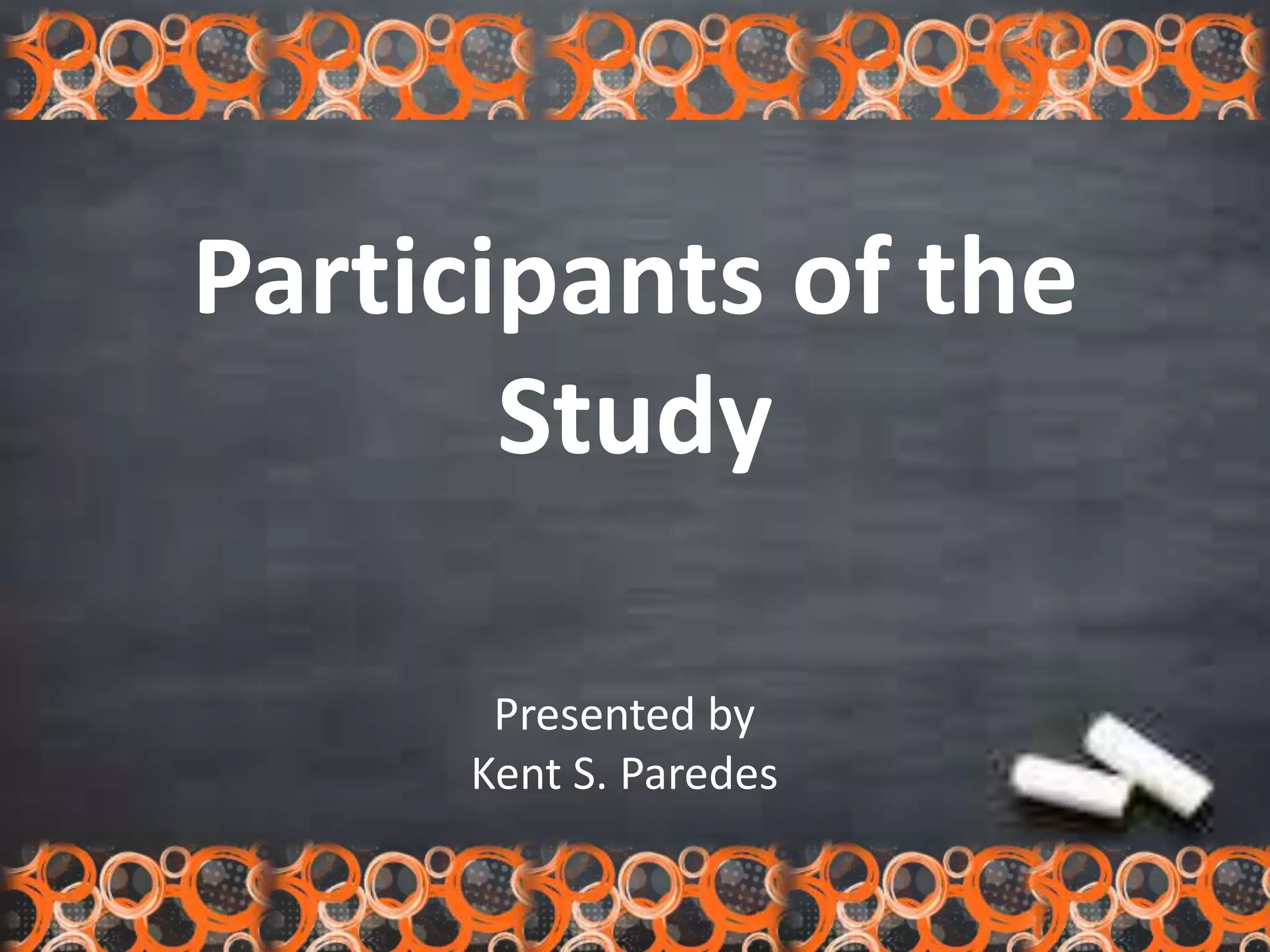 Participants of the study | PPTX