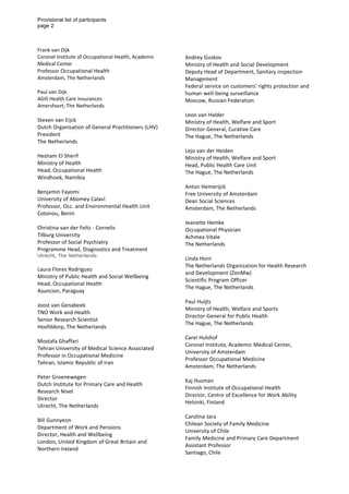Final list of participants 2 dec 2011 | PDF