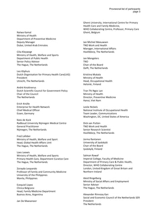 Final list of participants 2 dec 2011 | PDF