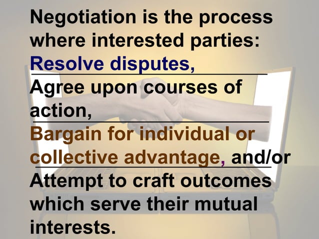 Participate in Negotiations An Introduction | PPT | Family and Relationships