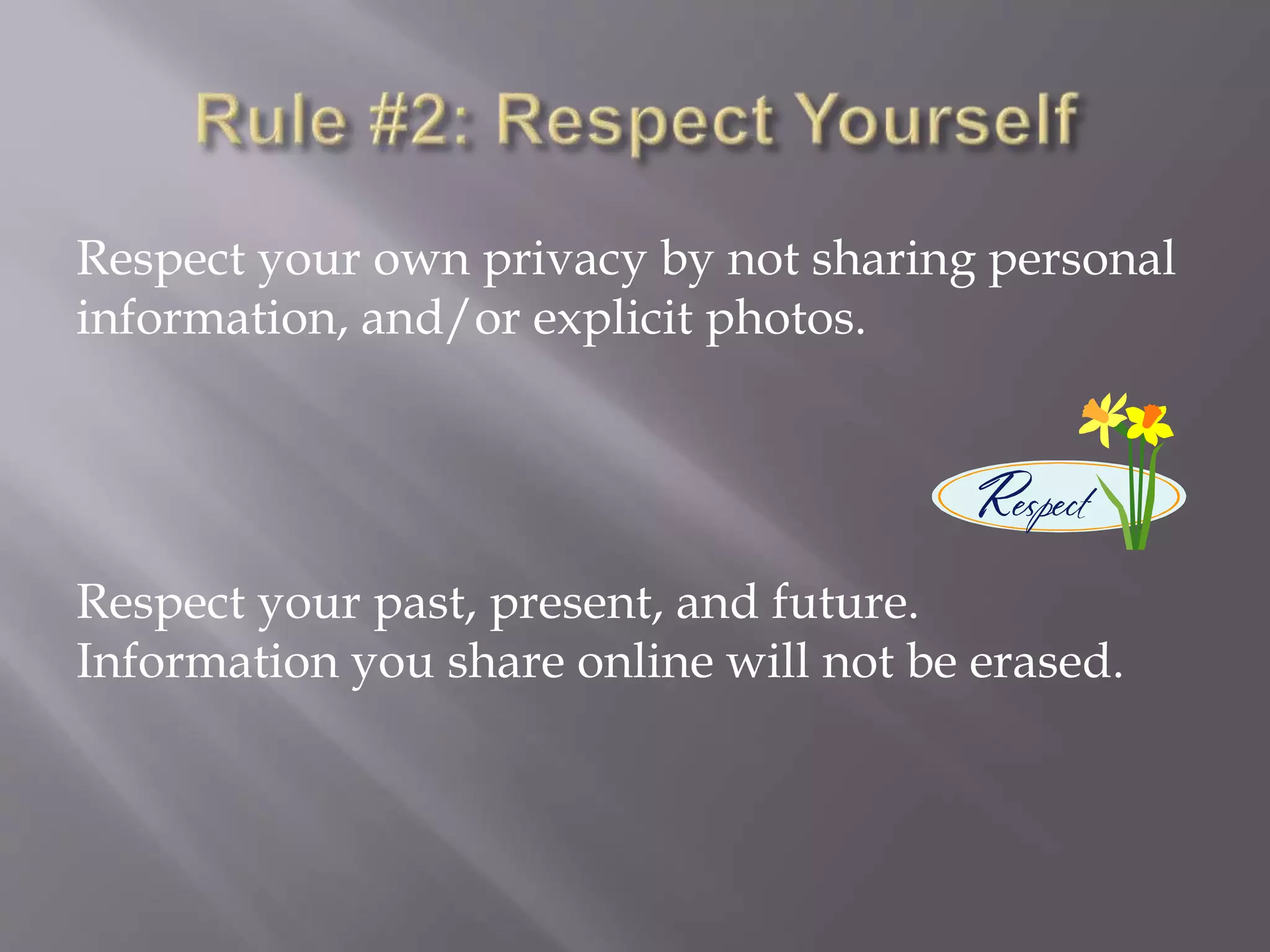 4 rules of netiquette | PPTX