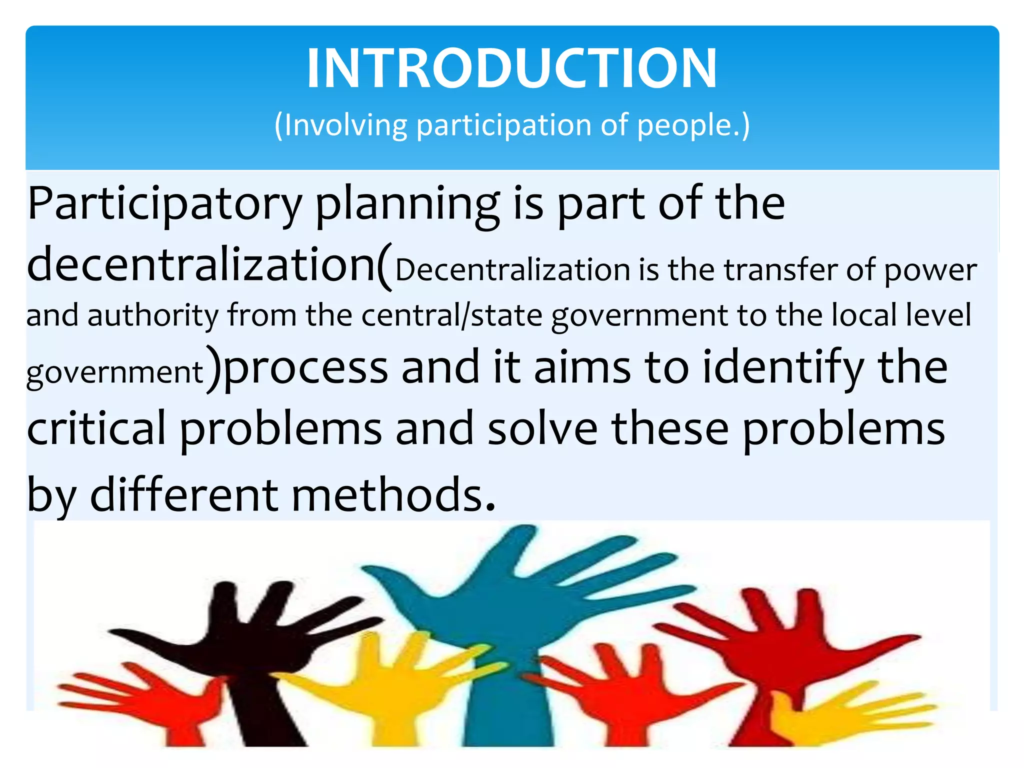 Participatory planning | PPTX