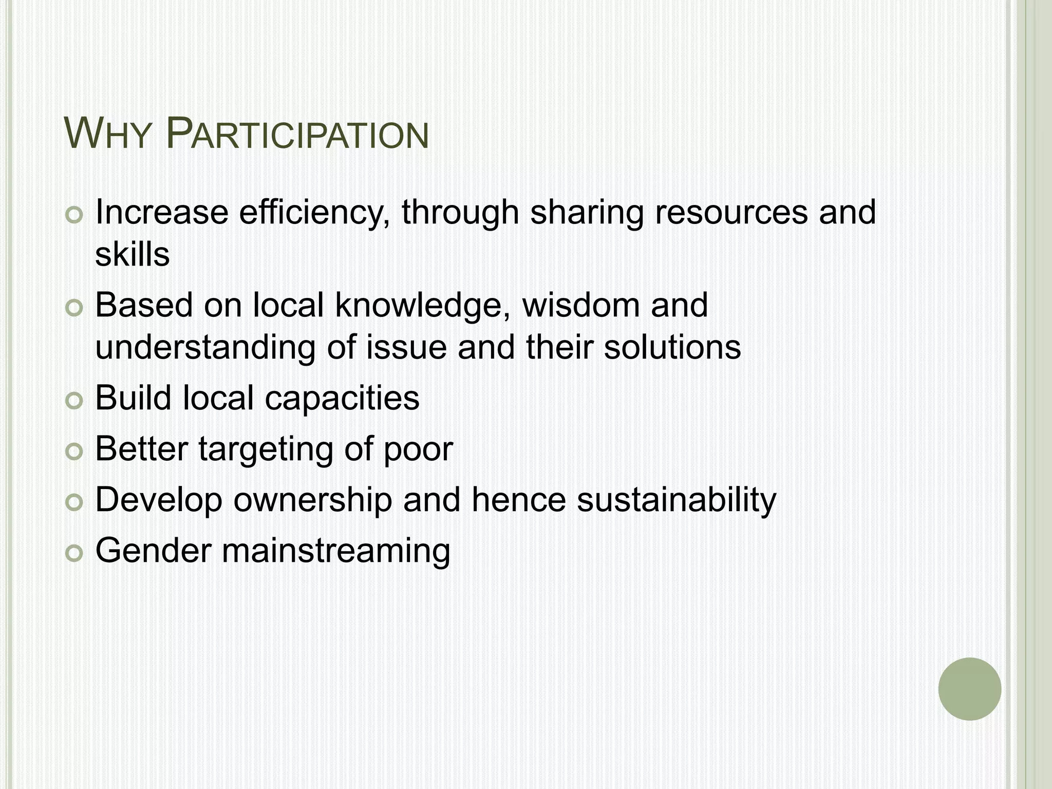 Participation | PPT