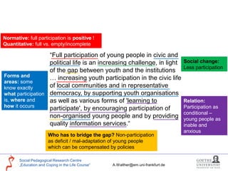 Prof Dr. Andreas Walther - Participation or non- participaton ? | PPT