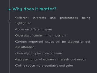 Participation of women in Wikipedia editing | PPT
