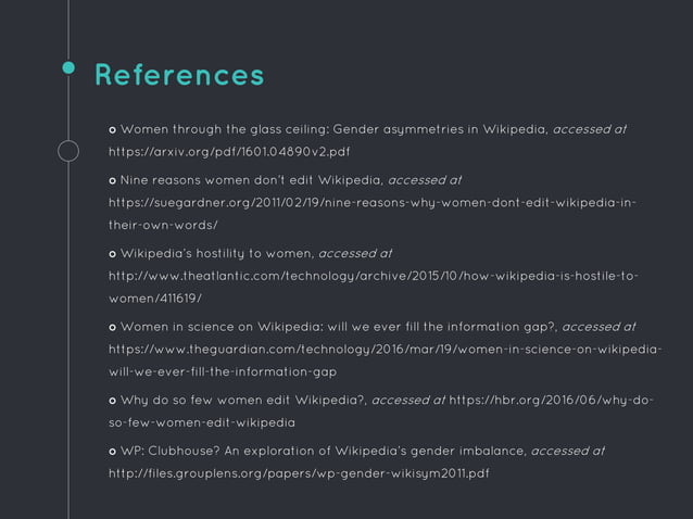 Participation of women in Wikipedia editing | PPT