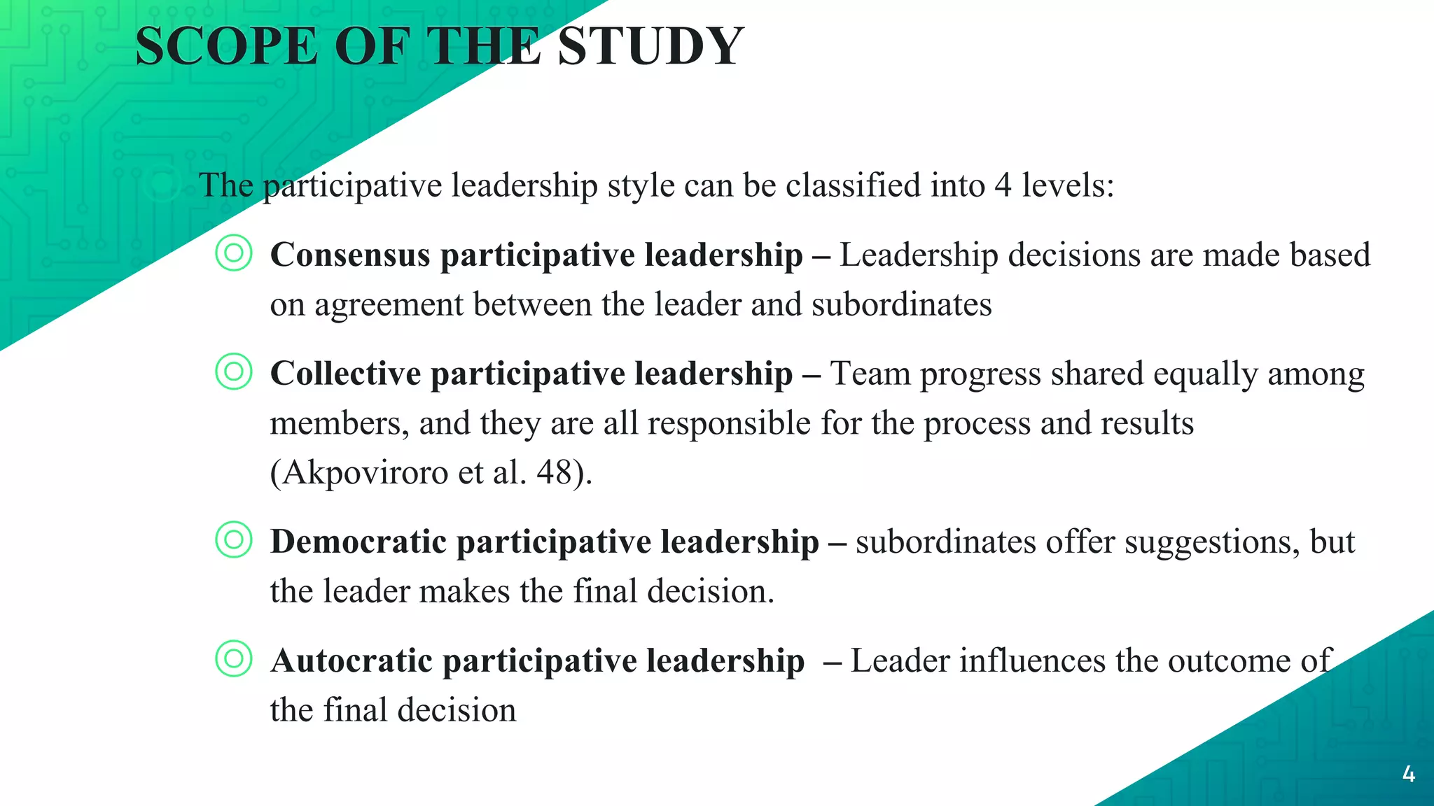 Participative Leadership Style.pptx | Human Resources | Business