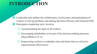 Participative Leadership Style.pptx | Human Resources | Business