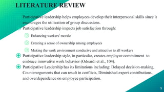 Participative Leadership Style.pptx | Human Resources | Business