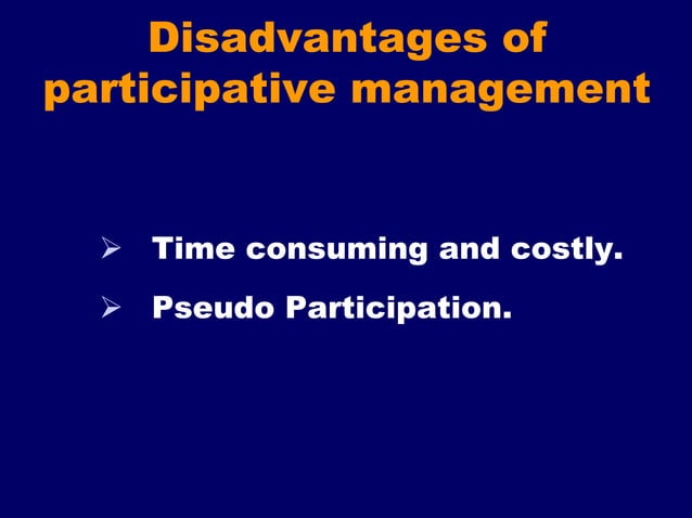 Participative Management | PPT