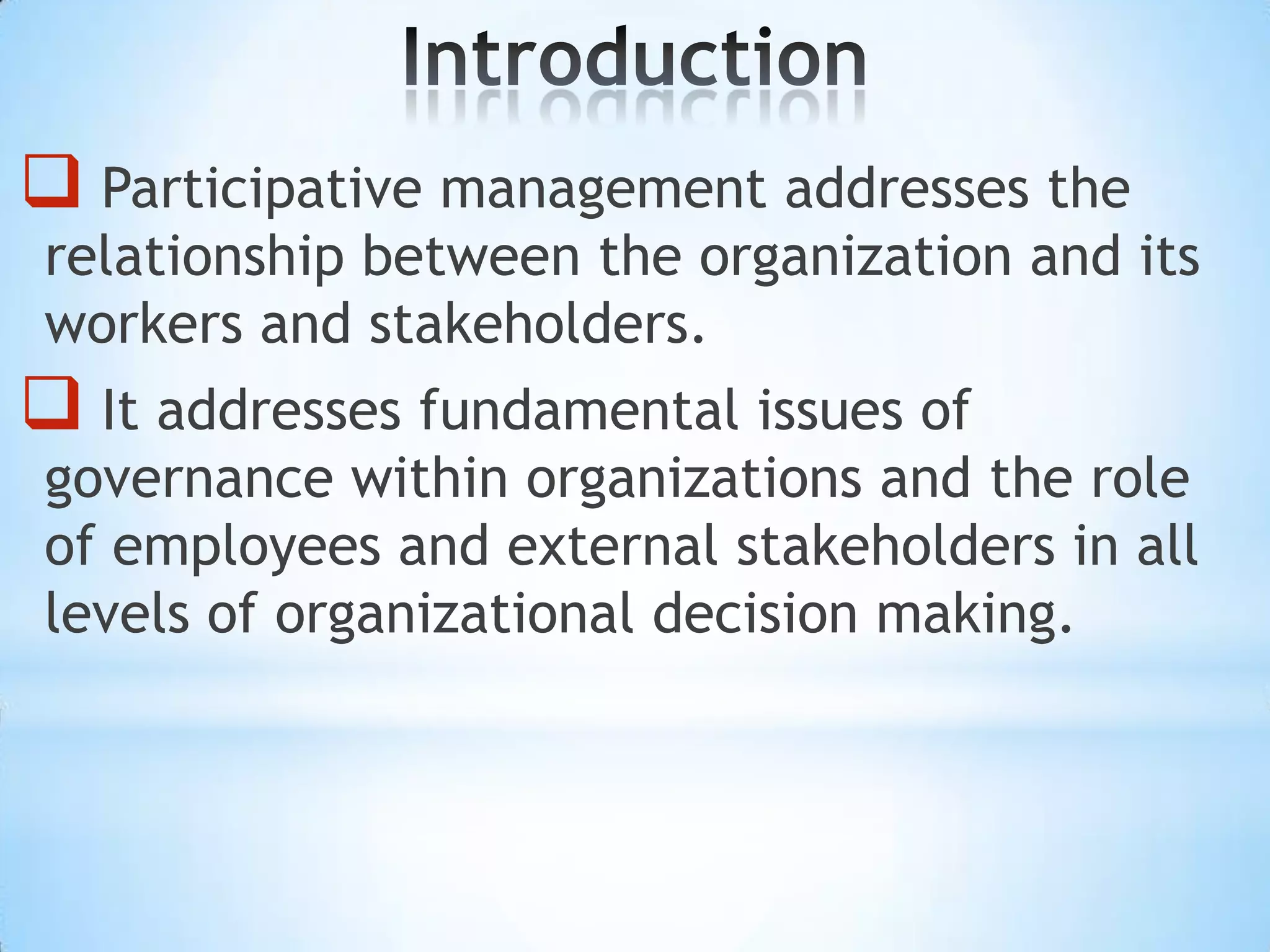 Participative organization | PPTX