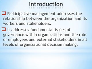 Participative organization | PPTX