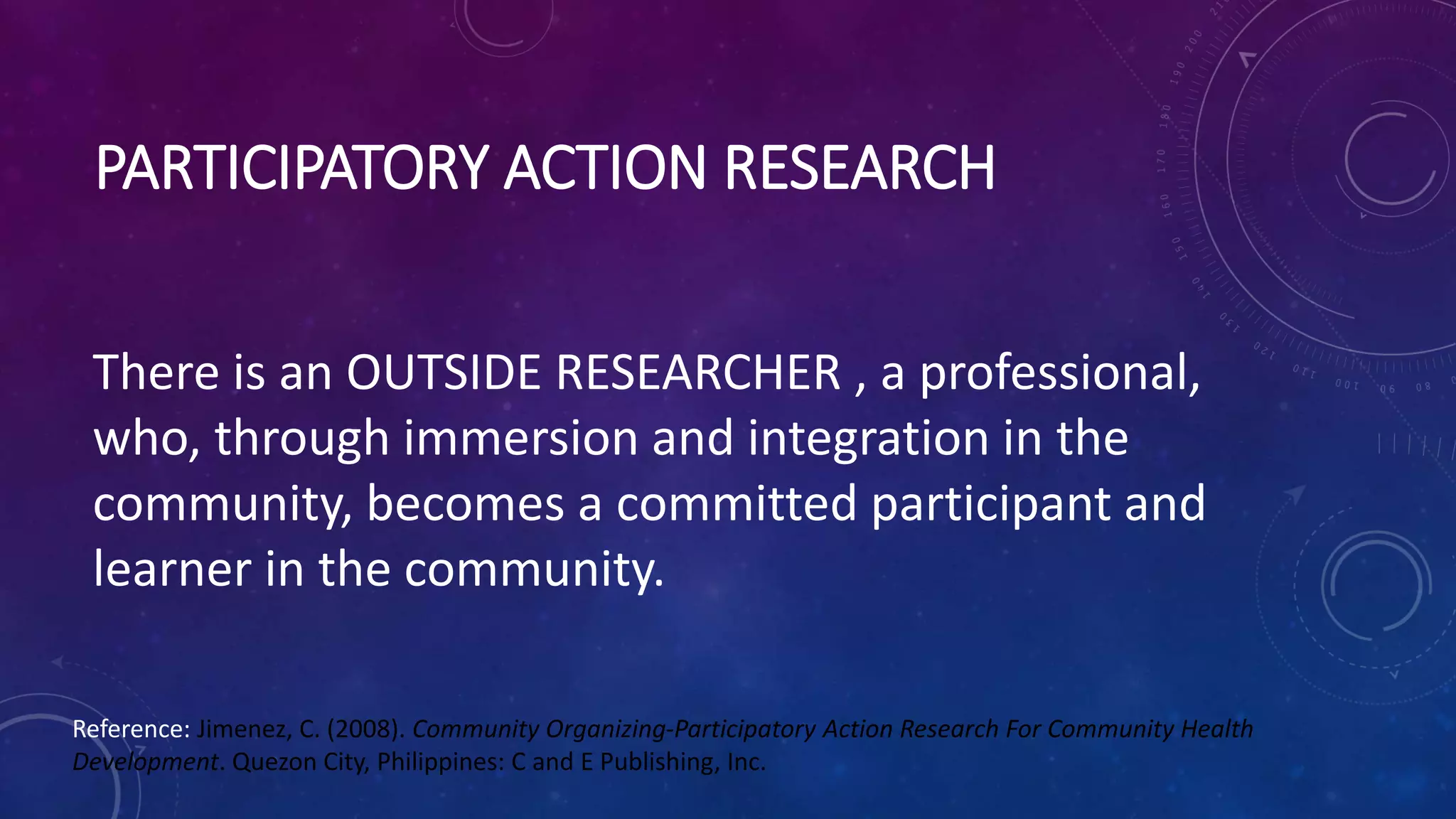 PARTICIPATORY ACTION RESEARCH | PPTX