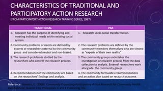 PARTICIPATORY ACTION RESEARCH | PPTX