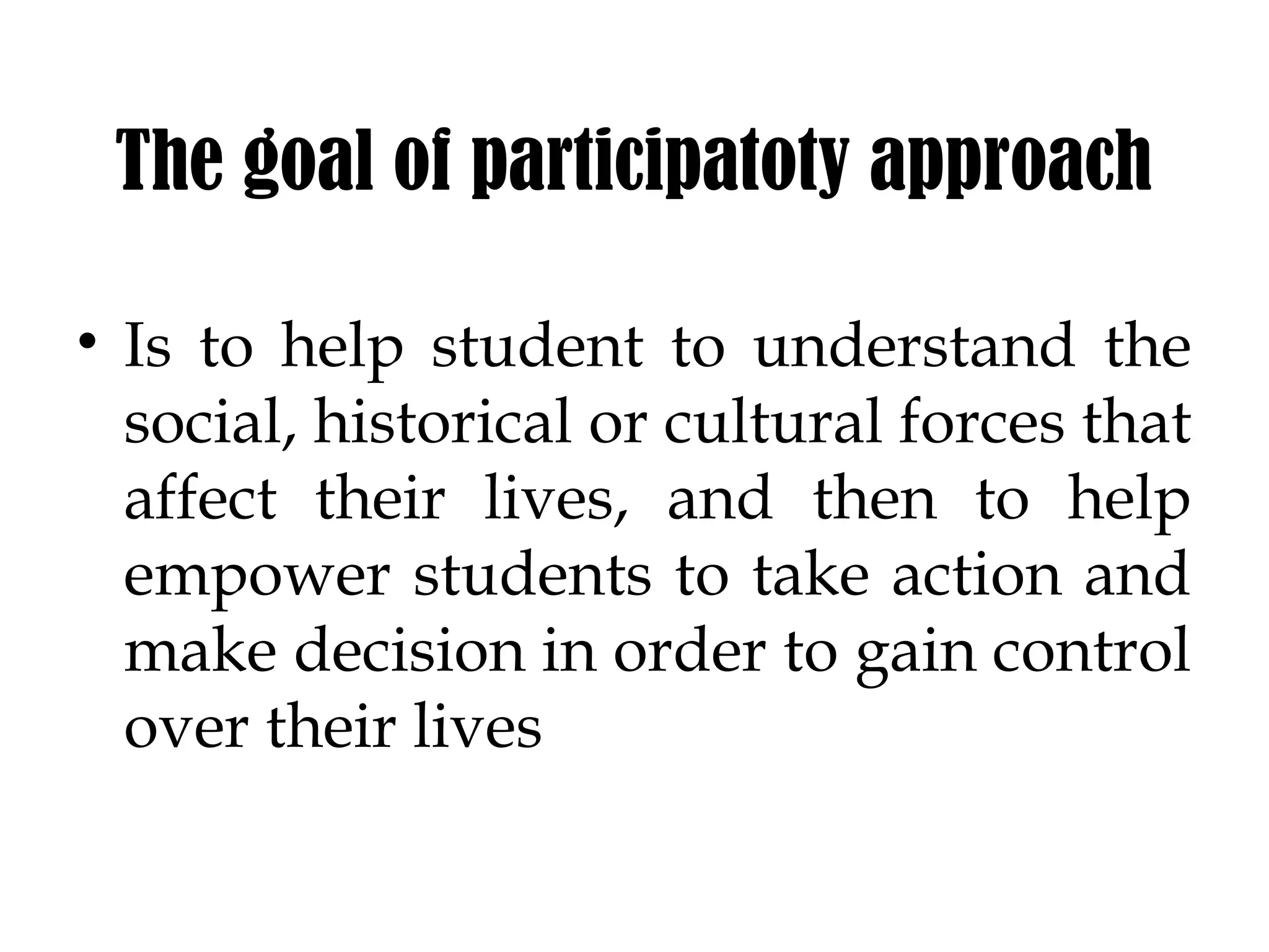 Participatory approach | PPT