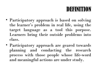 Participatory approach | PPT