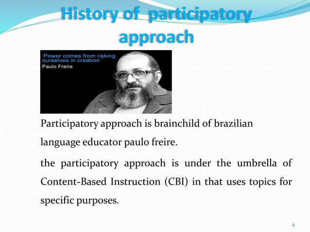 Participatory approach 2 | PPT