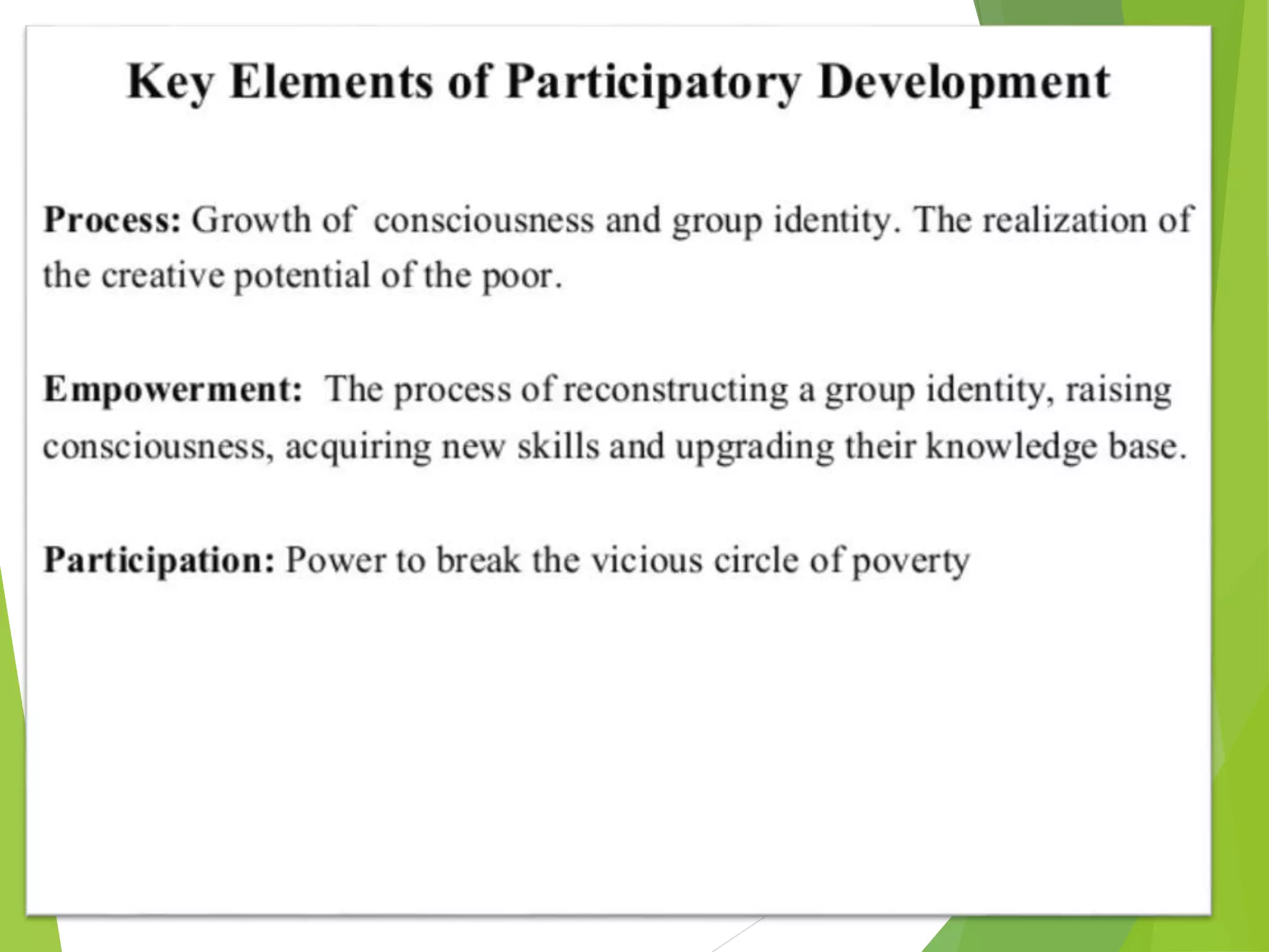 Participatory Approach (PA) | PPTX