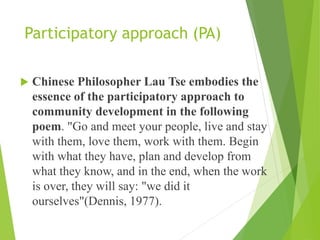 Participatory Approach (PA) | PPTX