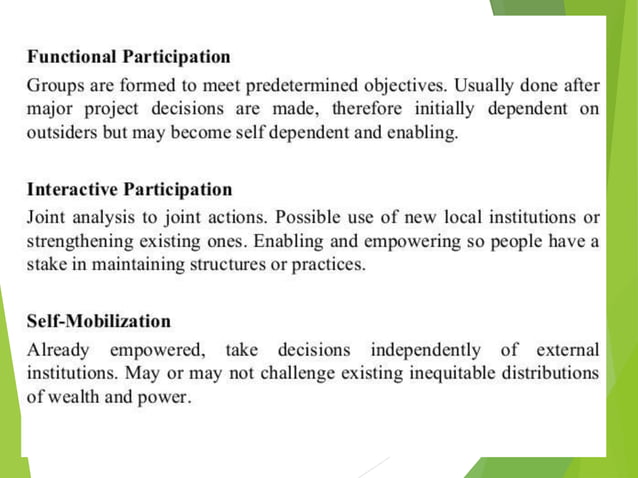 Participatory Approach (PA) | PPTX