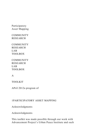 ParticipatoryAsset MappingCOMMUNITY RESEARCH COMMU.docx