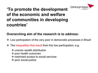 Participatory Budgeting, São Paulo, Brazil | PPTX