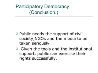 Participatory democracy29.12.10
