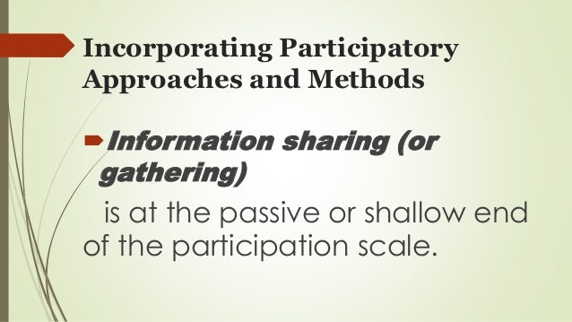Participatory development