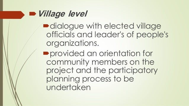 Participatory development