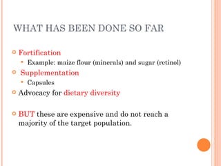 Participatory evaluation of Vitamin A bio-fortified maize in Zambia | PPT