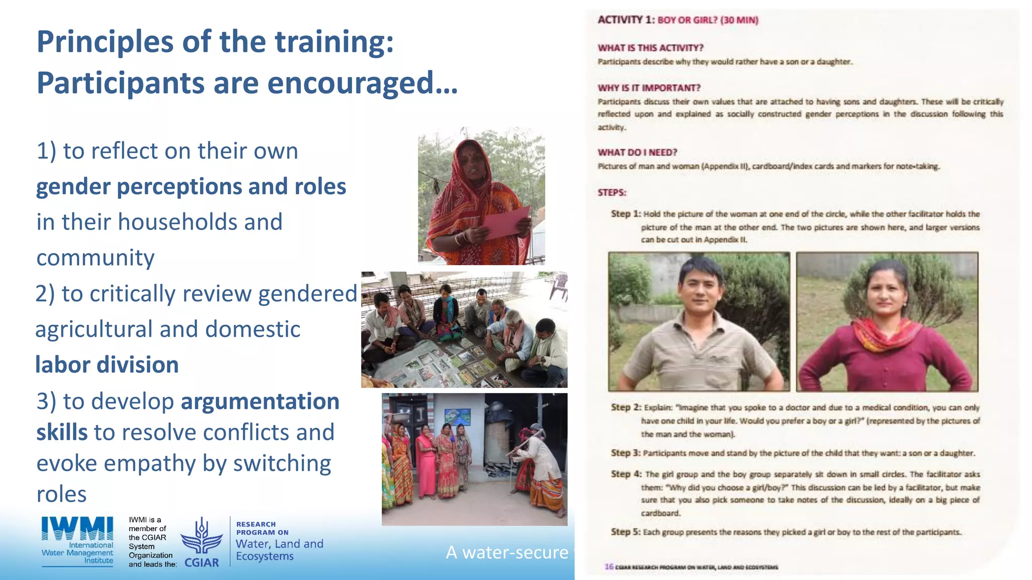 Participatory gender training for farmer groups | PDF