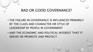 Participatory governance for grassroots empowerment and sustainable ...