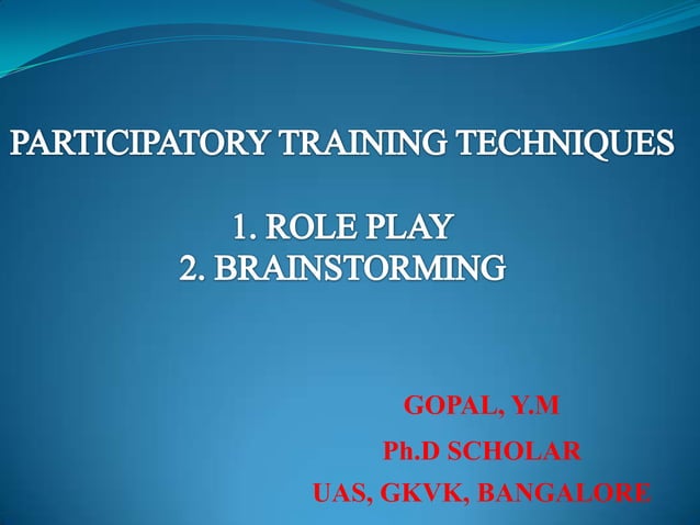 Participatory learning | PPTX