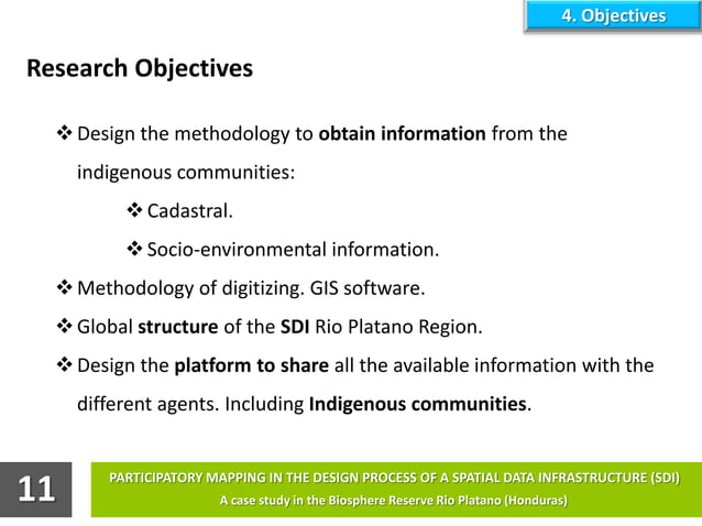 Participatory mapping in the design process of a SDI. A case study in the Biosphere Reserve Rio ...