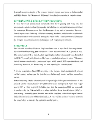 Participatory Notes | PDF