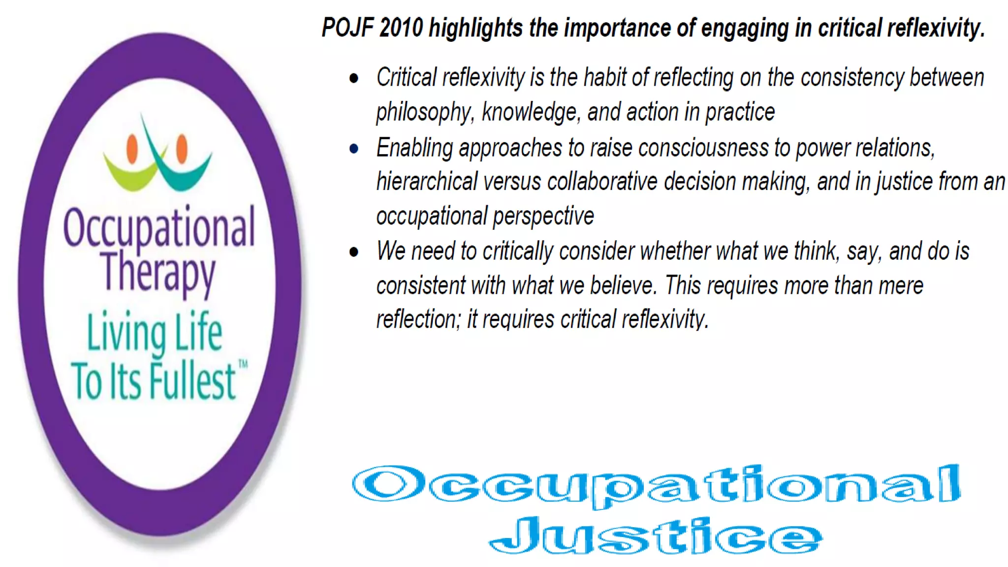 Participatory Occupational Justice Framework | PPTX