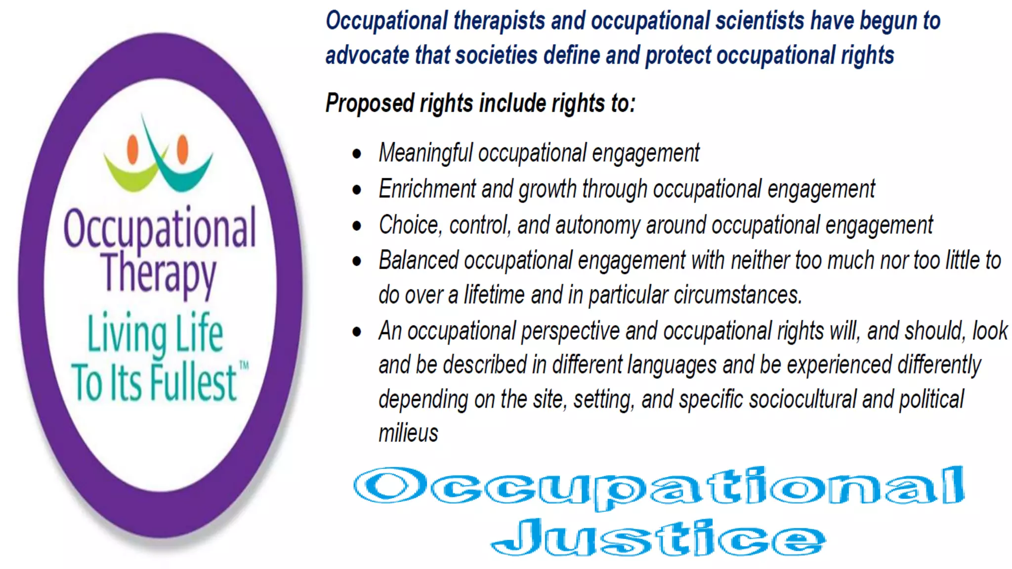 Participatory Occupational Justice Framework | PPTX