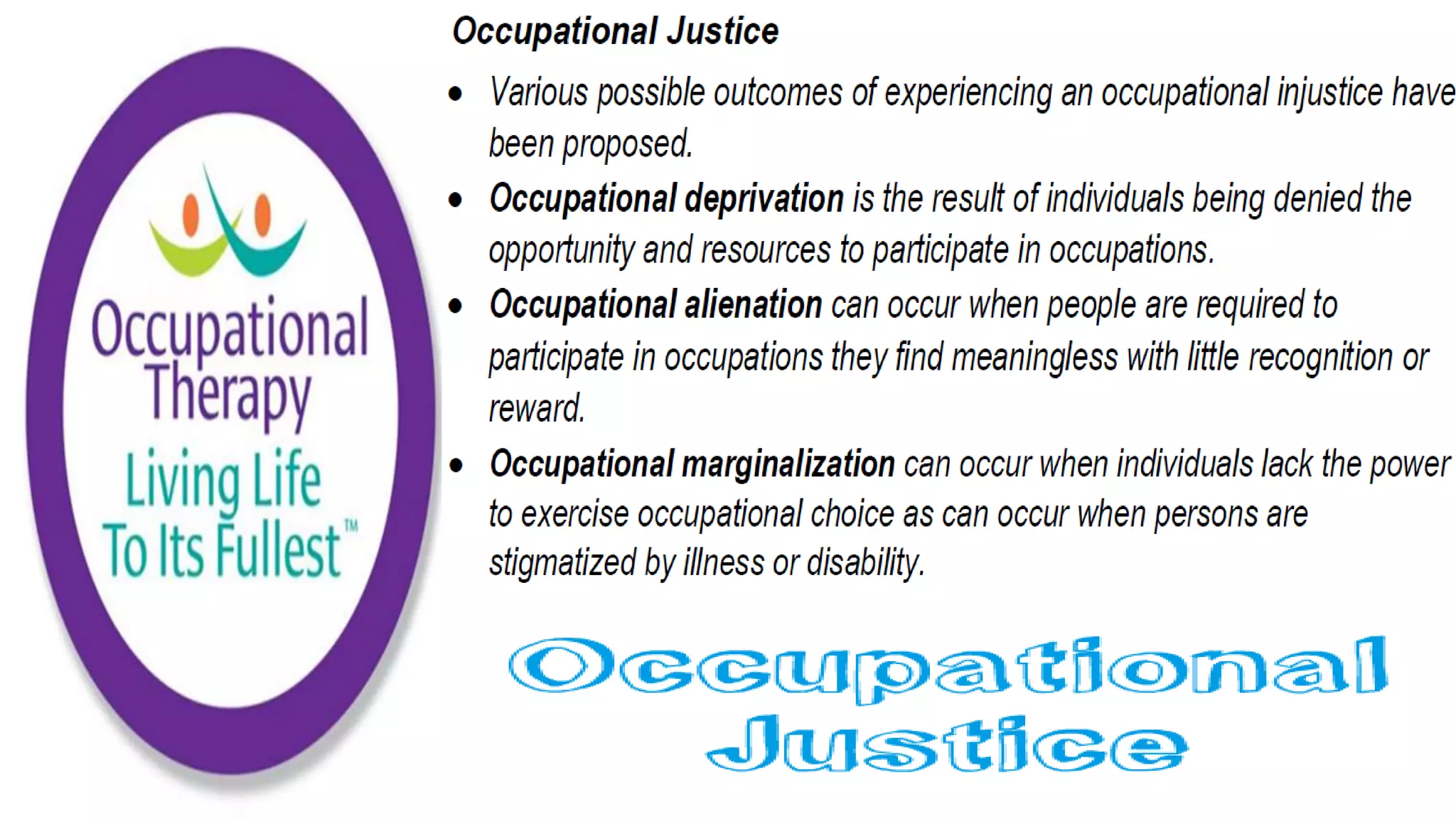 Participatory Occupational Justice Framework | PPTX
